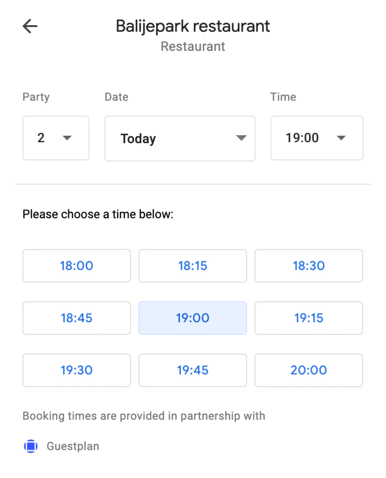 Online Reservations - Guestplan